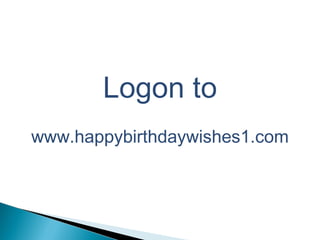 Happy birthday wishes images | PPT