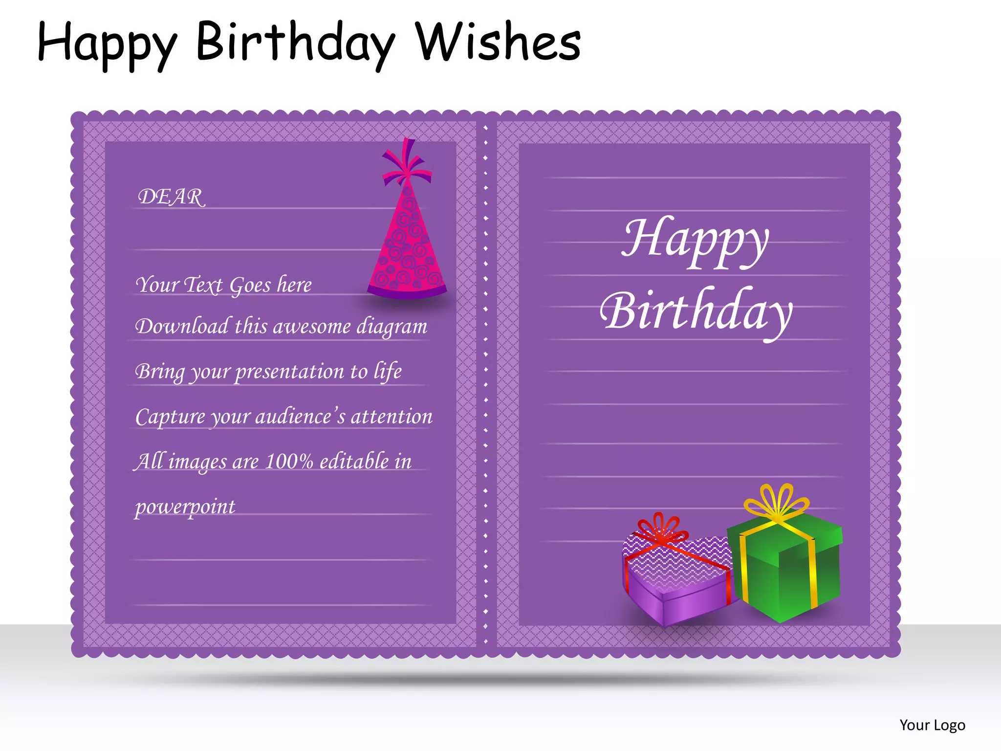 Happy birthday wishes powerpoint presentation templates | PPTX