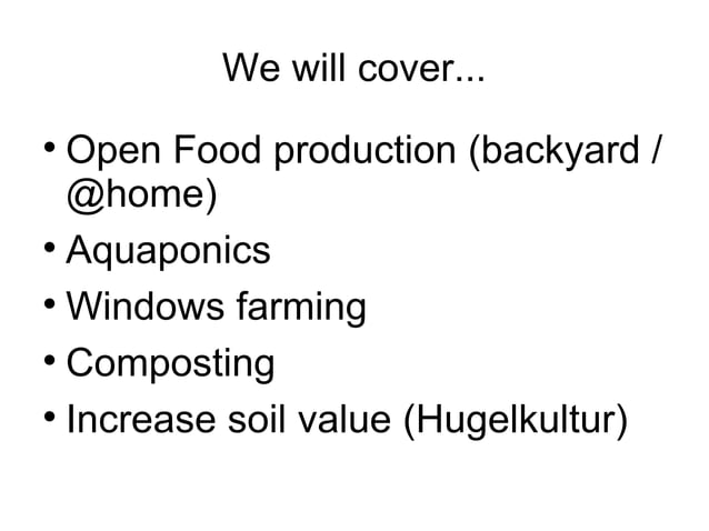 Happy food production | PPT