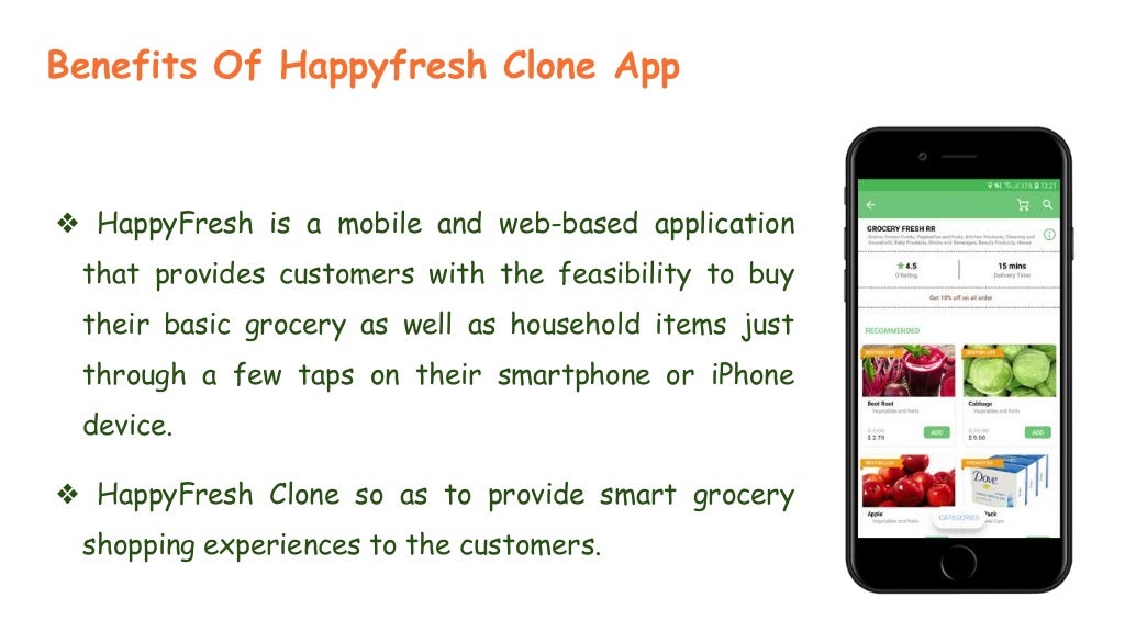 HappyFresh Clone App for Grocery On Demand Delivery Services