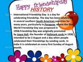 Happy friendship’s day | PPTX
