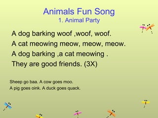 Happy Fun Song1 | PPT | Cats | Pets