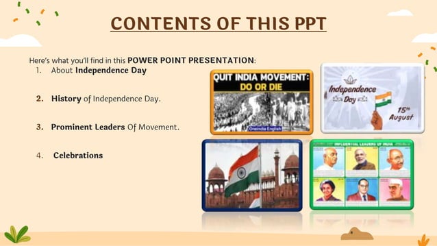 Happy Independence day { PPT } | PPTX