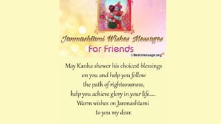 Beautiful Happy Janmashtami Text Messages & Wishes | PPTX