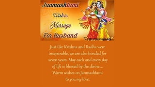 Beautiful Happy Janmashtami Text Messages & Wishes | PPTX