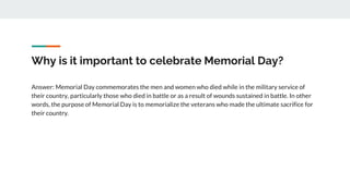 Memorial Day | PPTX