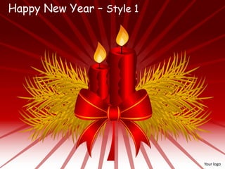 Happy new year celebration style 1 powerpoint templates | PPTX