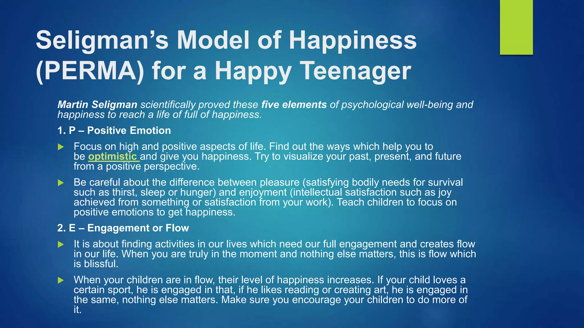Happy Teenager - The Ultimate Guide of Happiness for your Teenager | PPTX