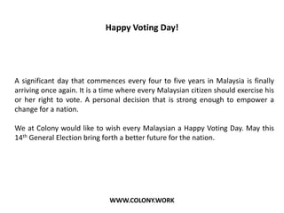 HAPPY VOTING DAY! | PPT
