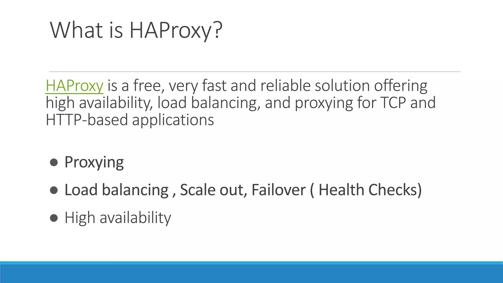 HAProxy | PPTX