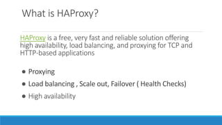 HAProxy | PPTX