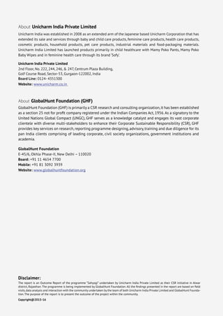 Unicharm Sahyogi Project | PDF