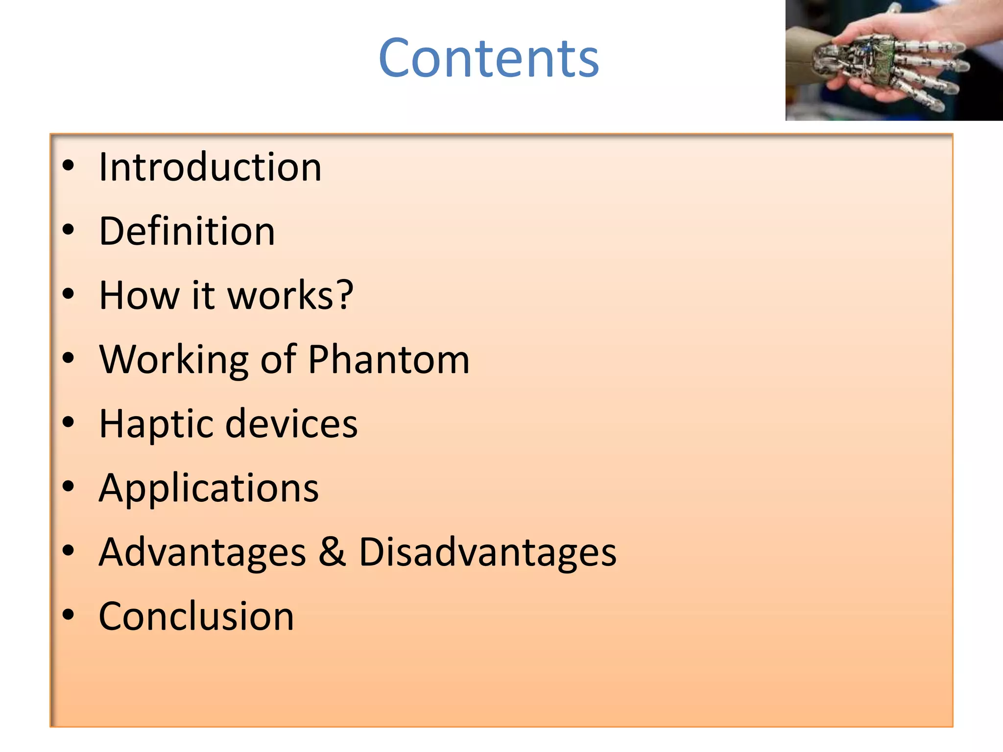 Haptic technology | PPTX