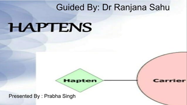 Haptens | PDF | Chemistry | Science