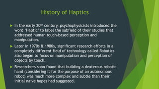 Haptic Technology | PPTX