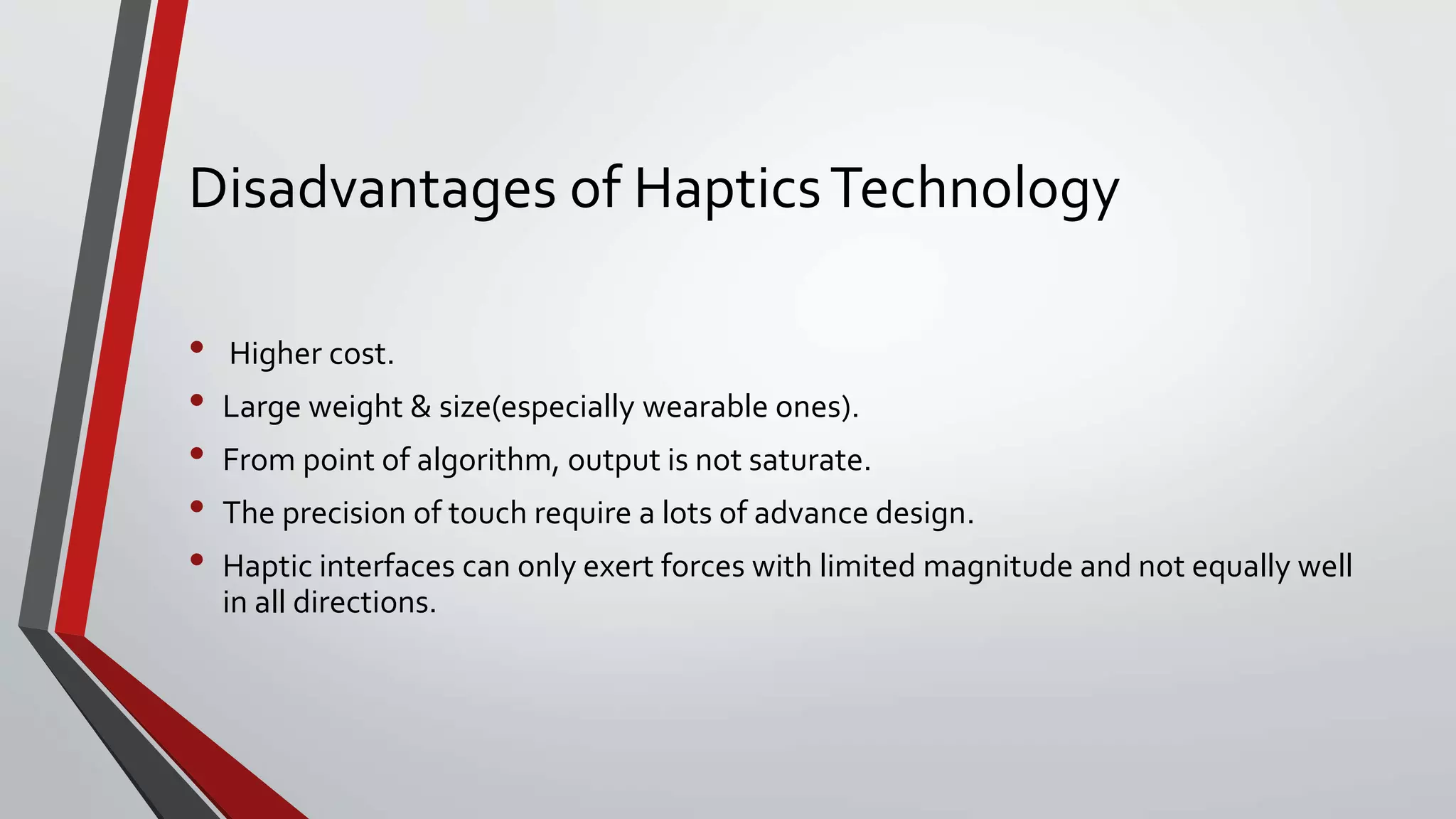 Haptic technology ppt | PPTX