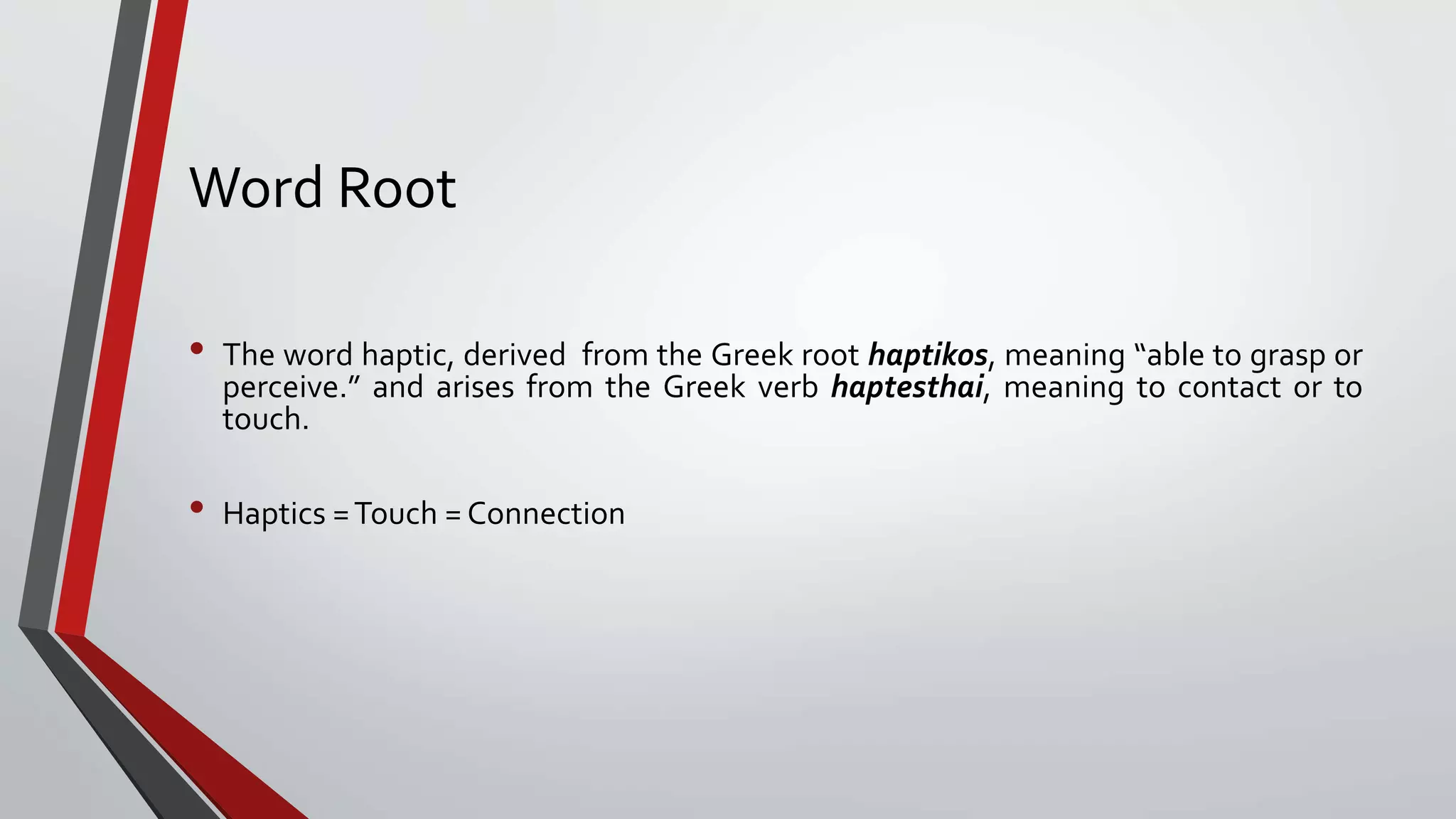 Haptic technology ppt | PPTX