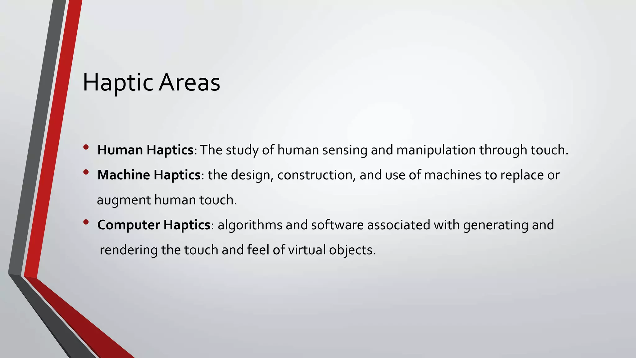 Haptic technology ppt | PPTX