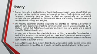 Haptic technology ppt | PPTX