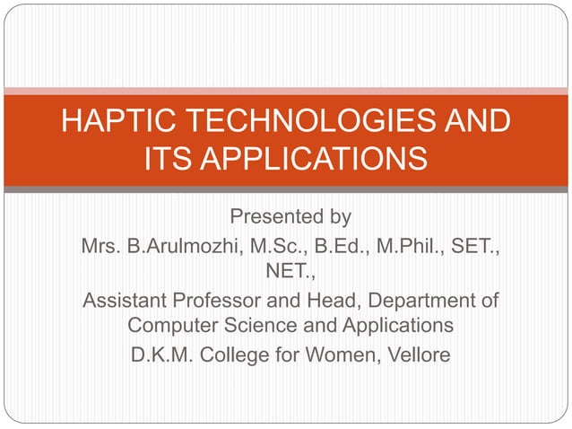 haptic ppt .ppt