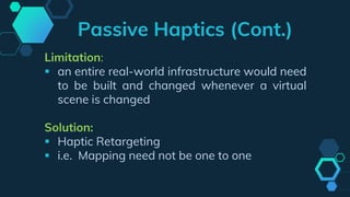 Haptic Retargeting For Virtual Reality | PPT