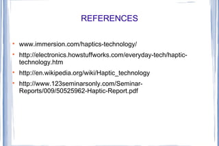 Haptic Technology | PPT