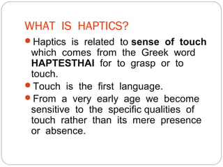 Haptics | PPT