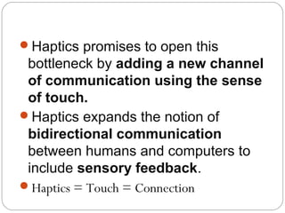 Haptics | PPT