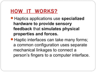 Haptics | PPT