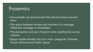 Haptics and proxemics | PPTX
