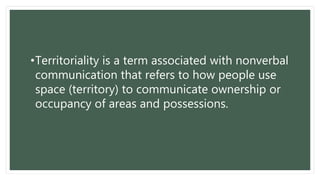 Haptics and proxemics | PPTX