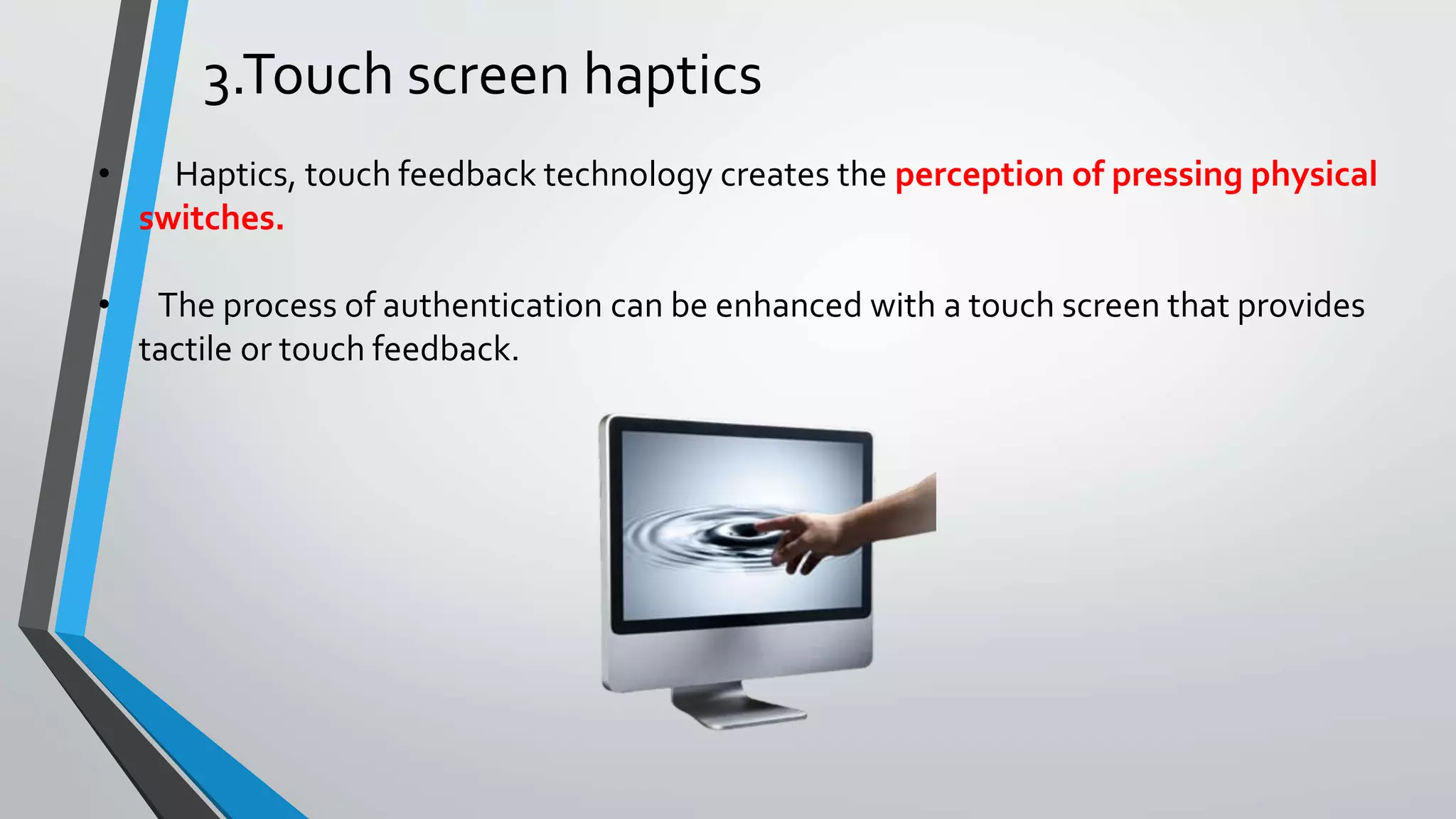 presentation on Haptic Technology | PPTX | Consumer Electronics ...