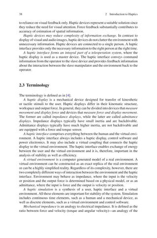 Haptics for virtual reality and teleoperation | PDF | Augmented Reality | Technology & Computing