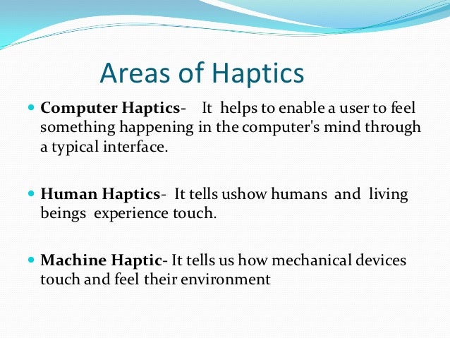 Haptics ppt