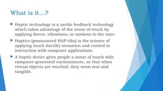 Haptics ppt | PPT