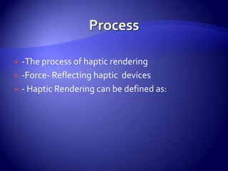 Haptics, Robotics And Prototyping In Medicine 1show | PPT