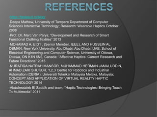 HAPTIC SUIT presentation (2018) | PPT