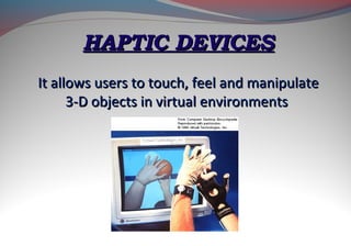Haptic system by mps su | PPT