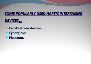 Haptic system by mps su | PPT