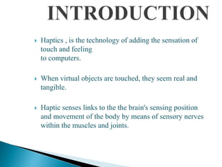 Haptic tech | PPT