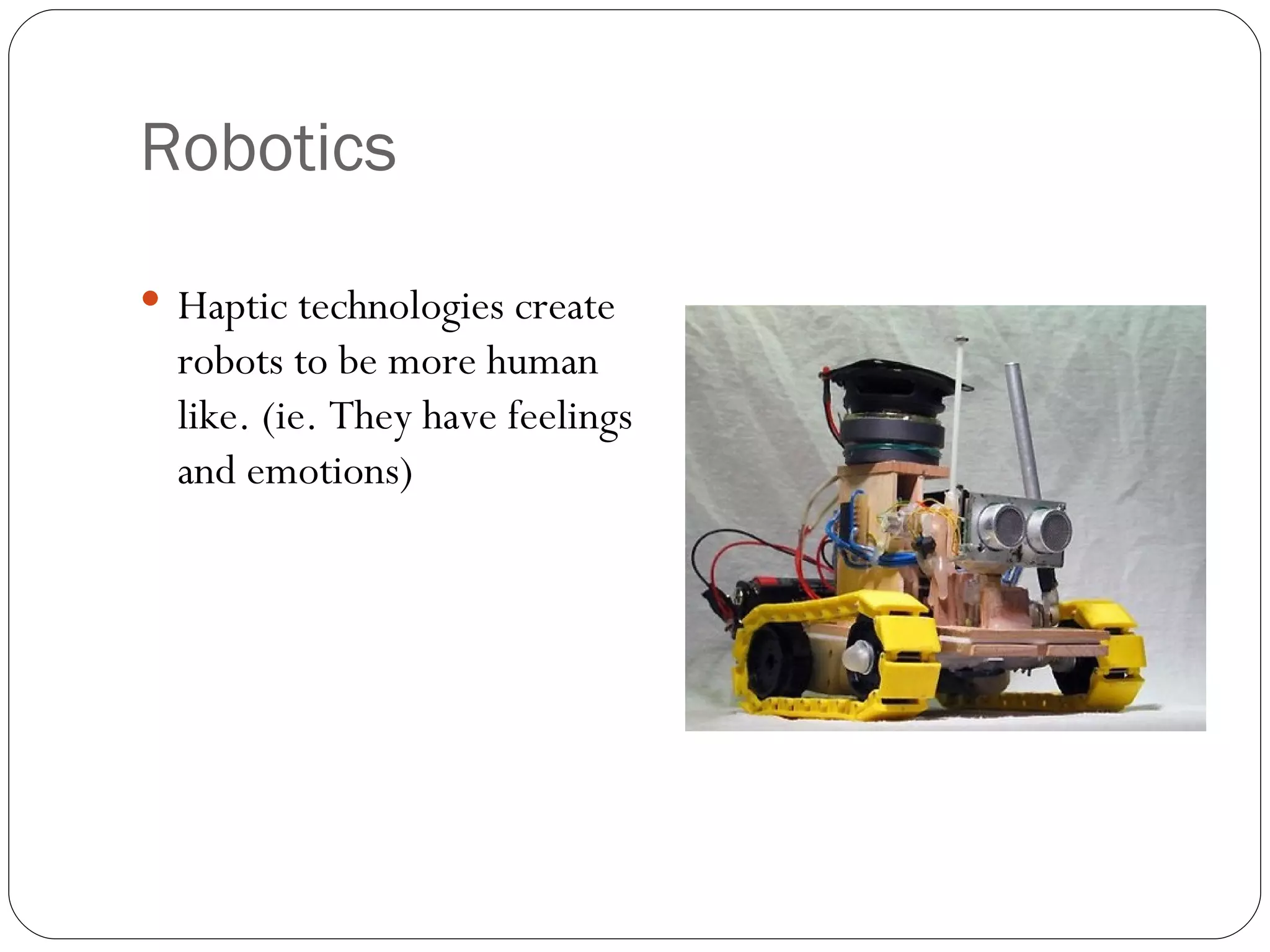 Haptic Technologies | PPT | Free Download