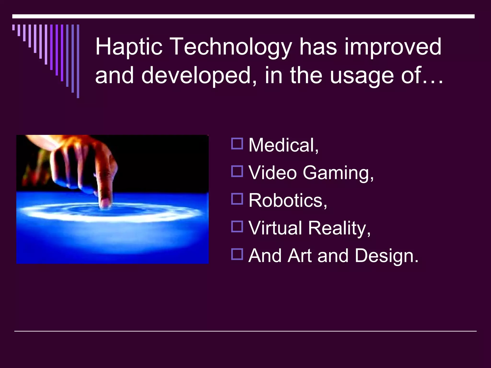 Haptic Technologies | PPT
