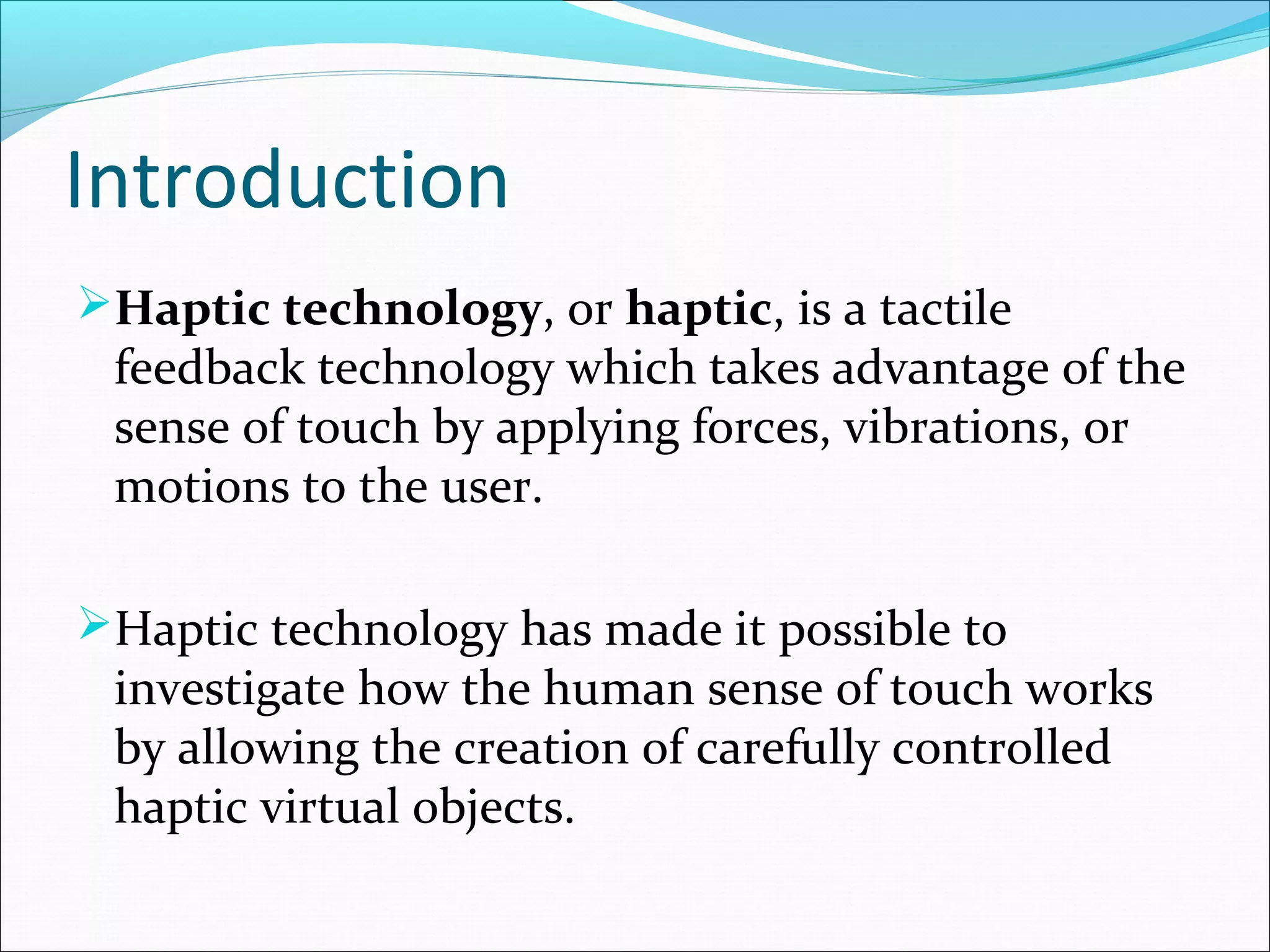 Haptic technology | PPT