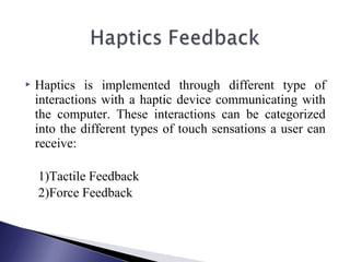 Haptic technology | PPT