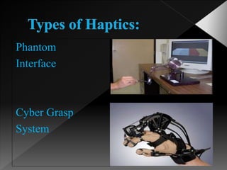 Haptic technology-sense of touch(connect) | PPT