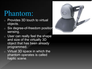 Haptic technology-sense of touch(connect) | PPTX