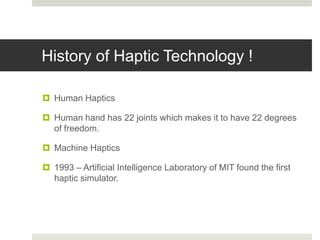 Haptic Technology | PPT