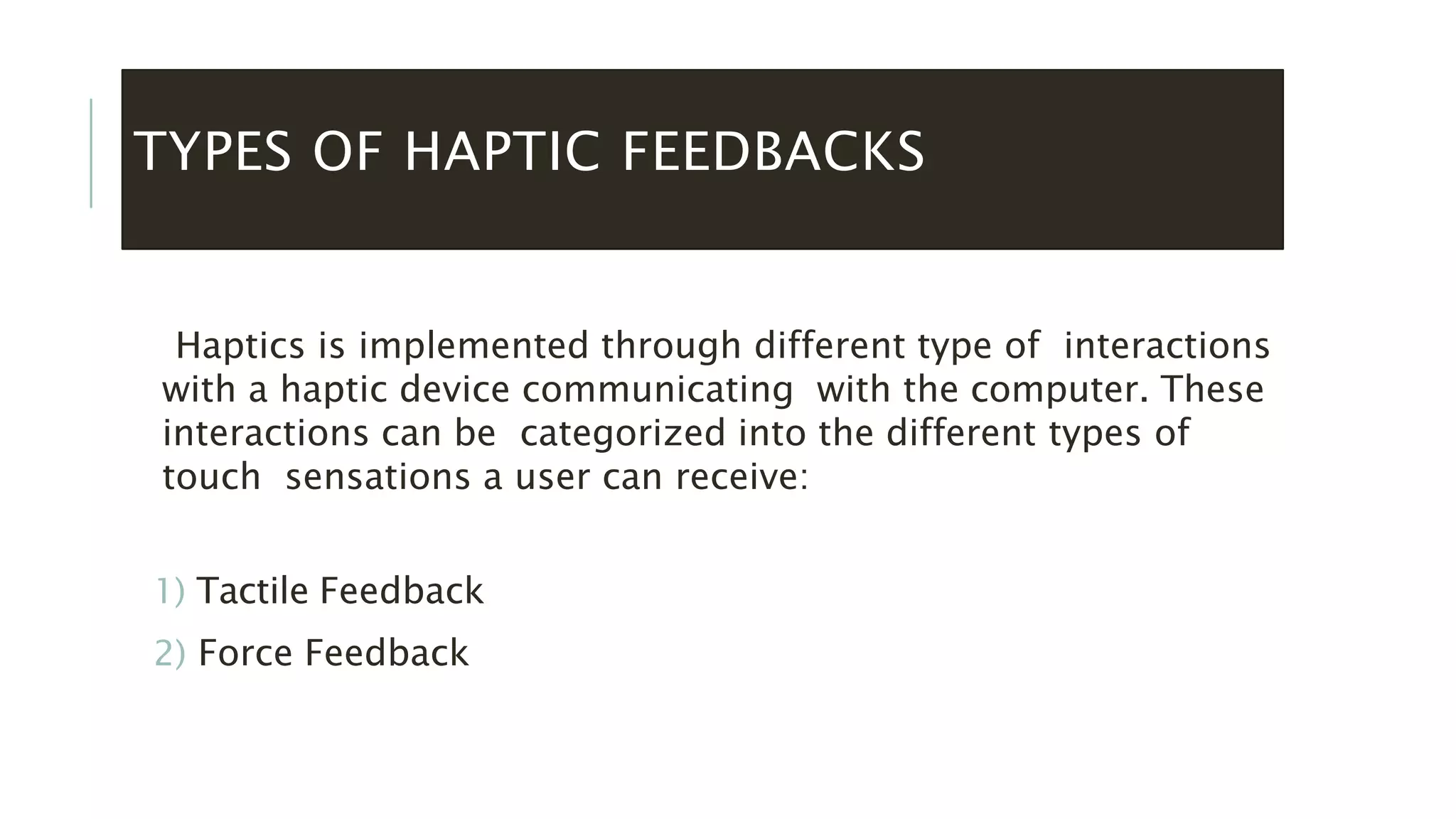 Haptic technology | PPTX