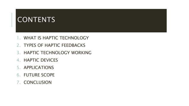 Haptic technology | PPT