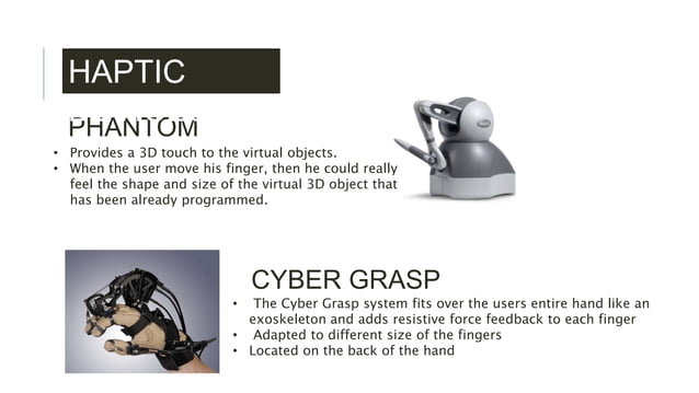 Haptic technology | PPTX | Consumer Electronics | Technology & Computing